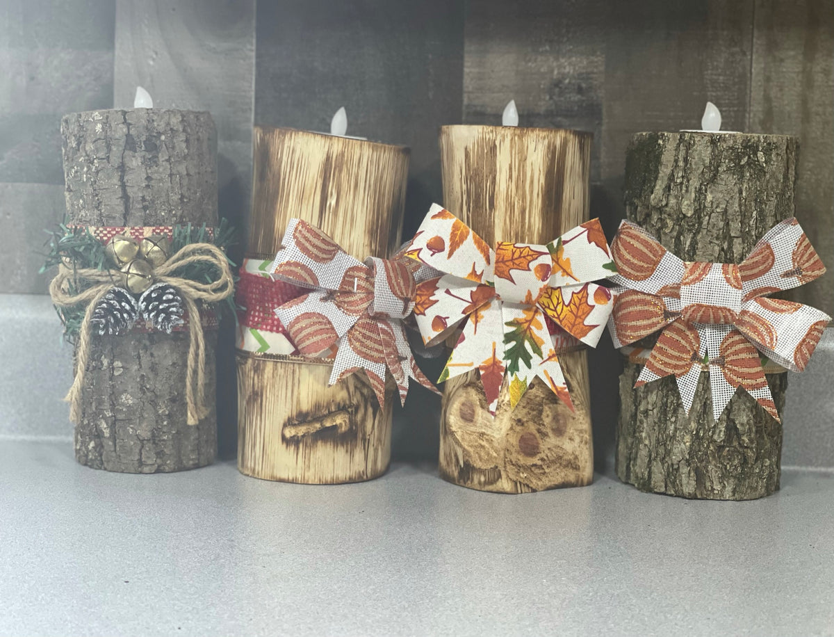 Decorative Wooden Log – Ivy & Willow Co.